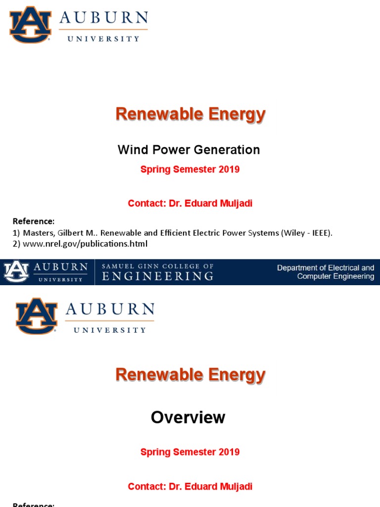 Wind Power Basics by Eduard Muljadi | PDF | Wind Power | Renewable Energy