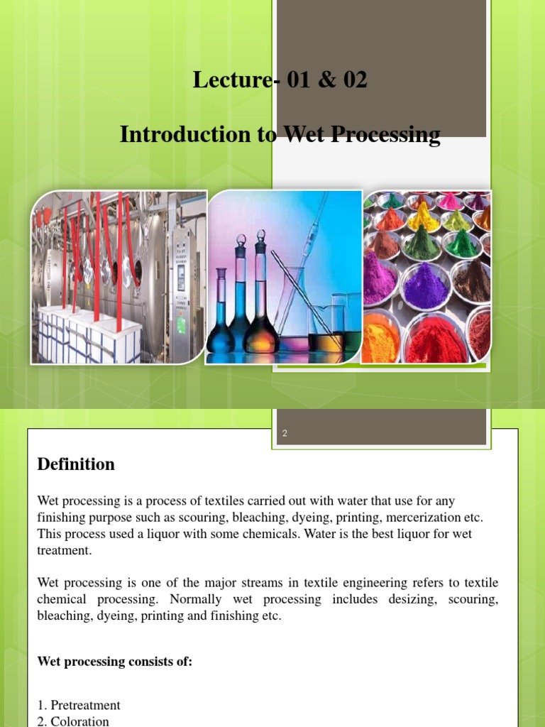 An Introduction to the Key Processes and Flow Charts of Wet Processing ...