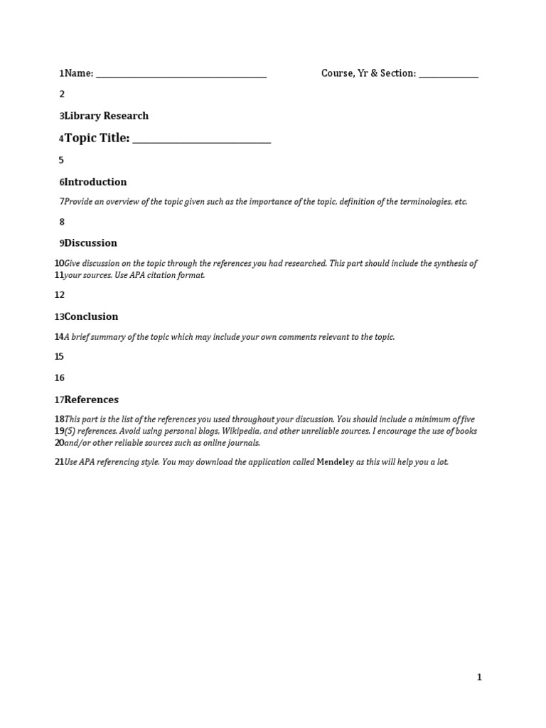 Format For Written Output | PDF