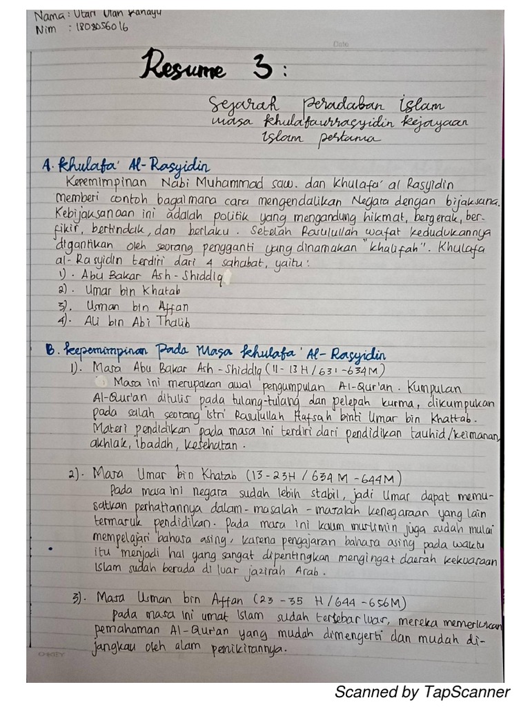 Resume 3 - Utari Dian Rahayu - 1808056016 | PDF