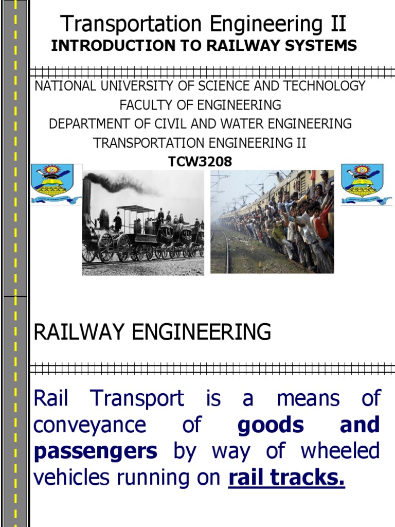 Introduction to Railway Engineering | PDF | Locomotives | Rail Transport