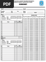 Kabaddi Score Sheet | PDF | Referee | Sports