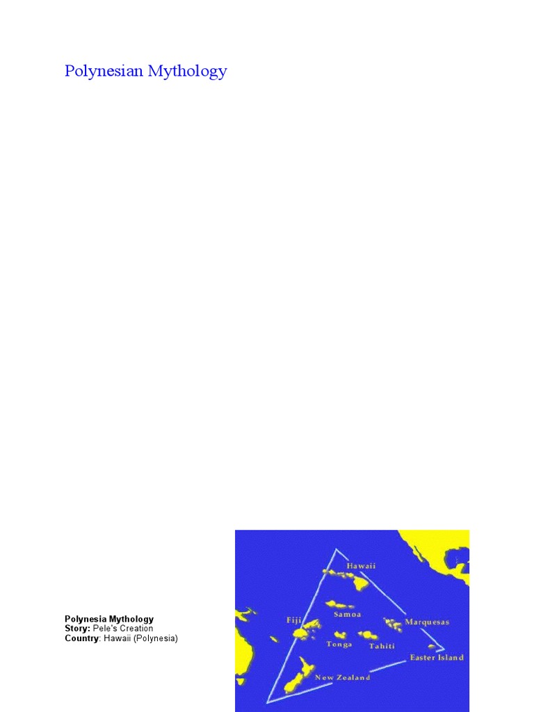 Polynesian Mythology: Polynesia Mythology Story: Pele's Creation ...