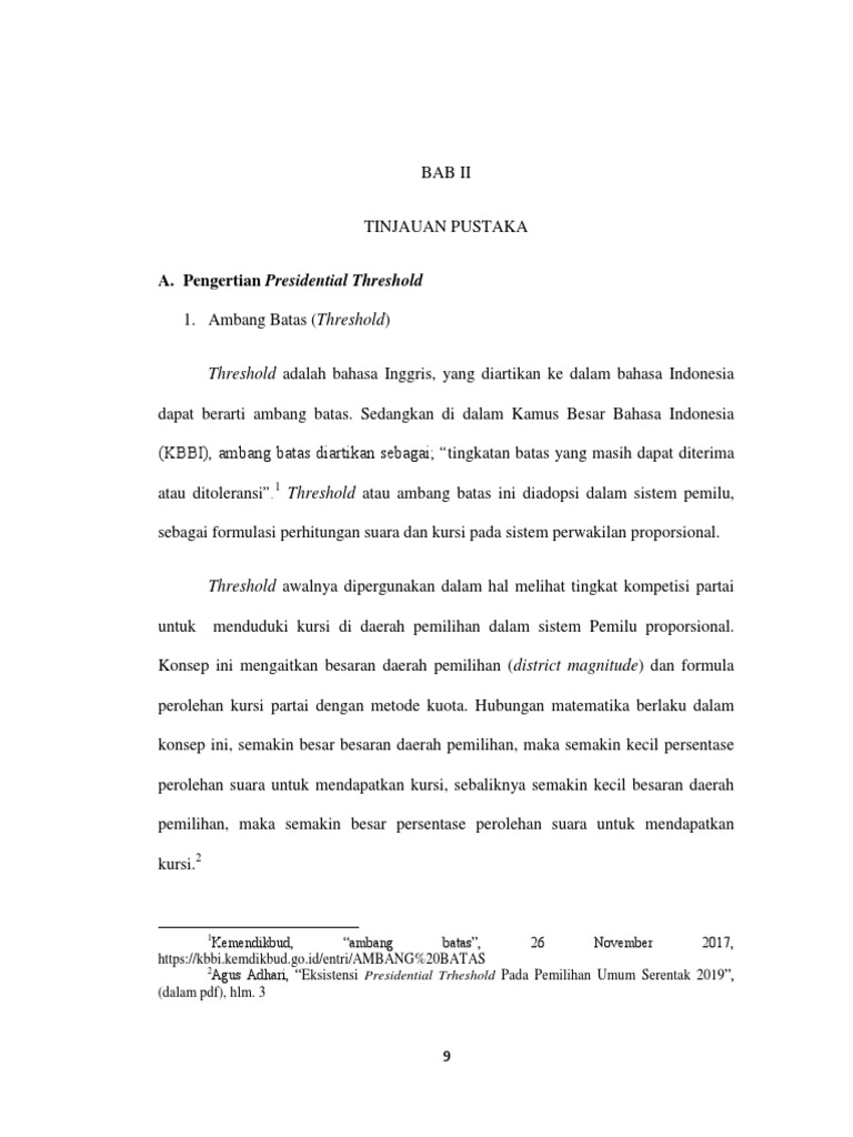Presidential Treshold | PDF | Politik