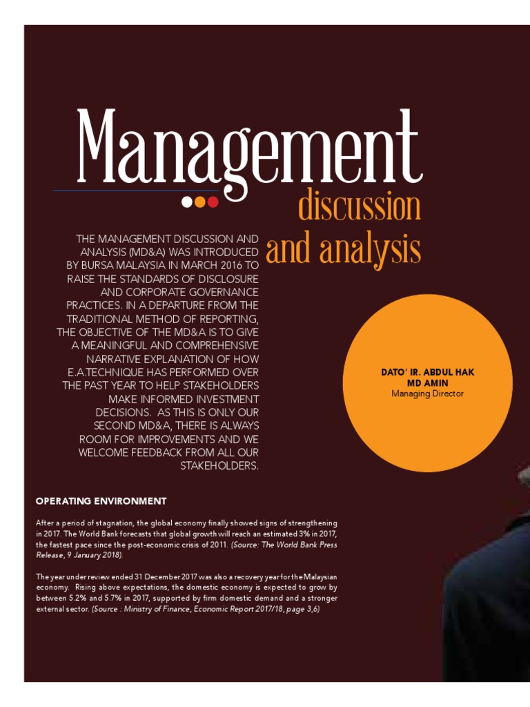 Management: Discussion and Analysis | PDF | Swot Analysis | Business