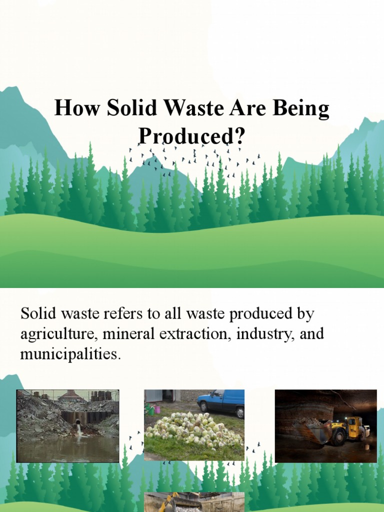 How Solid Waste Are Being Produced | PDF
