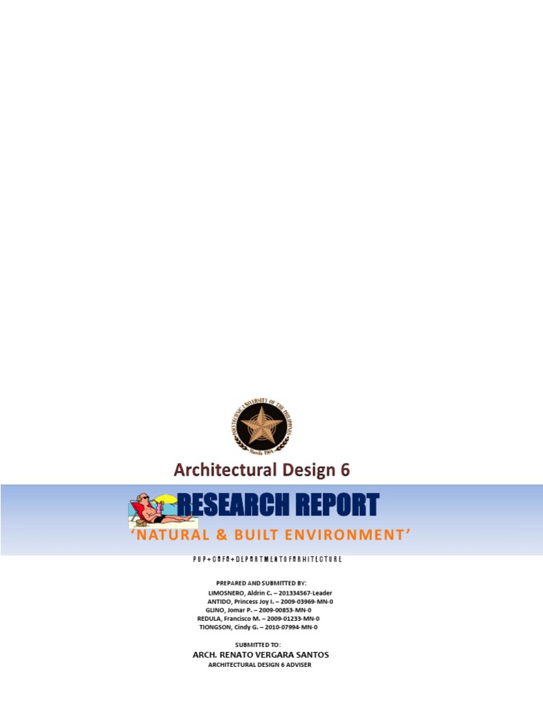 Natural vs. Built Environment Analysis | PDF | Environmental Science ...