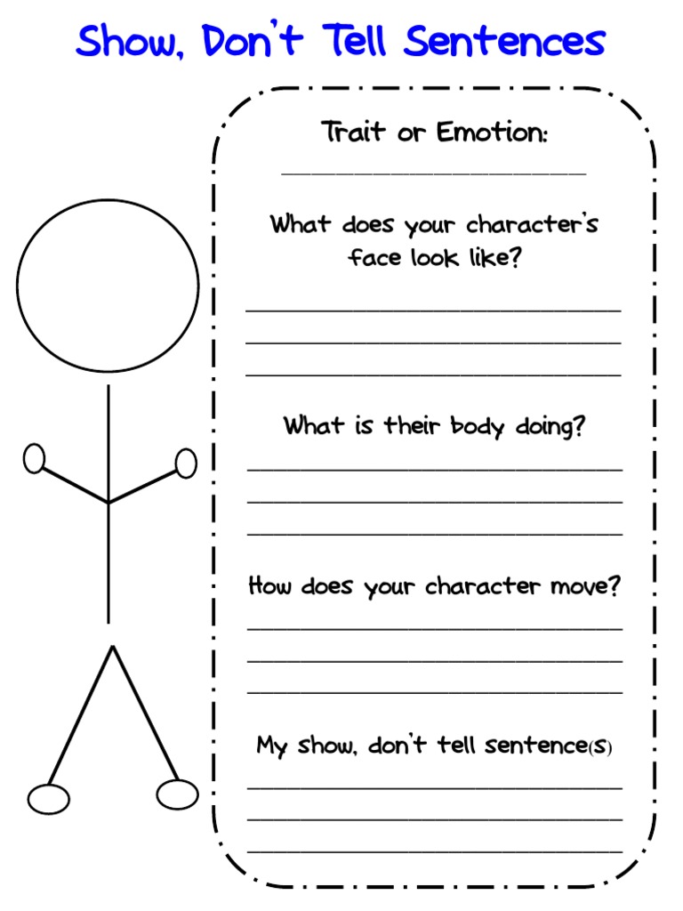 Character Description Worksheet | PDF
