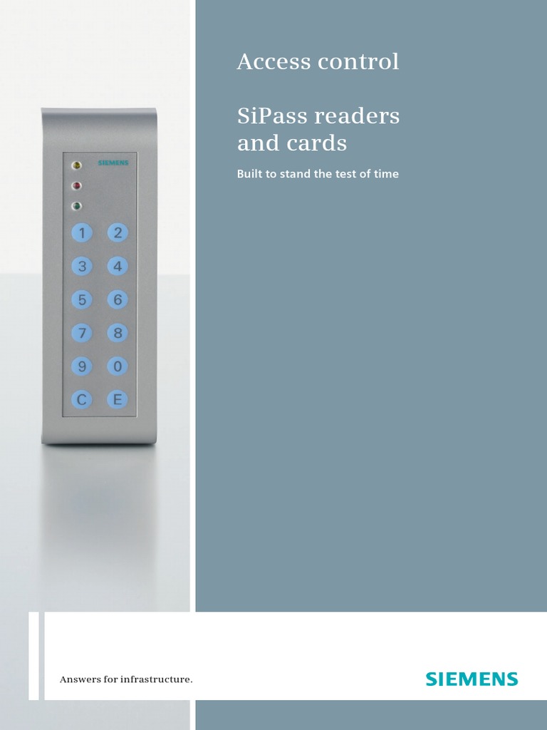 Access Control Sipass Readers and Cards: Built To Stand The Test of ...