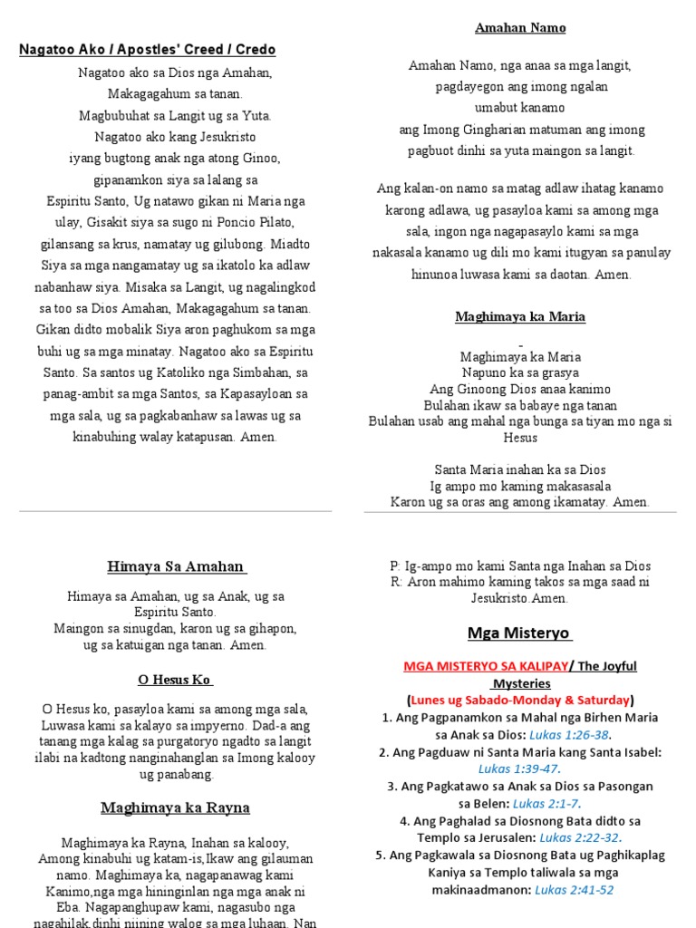 Holy Rosary Guide | PDF