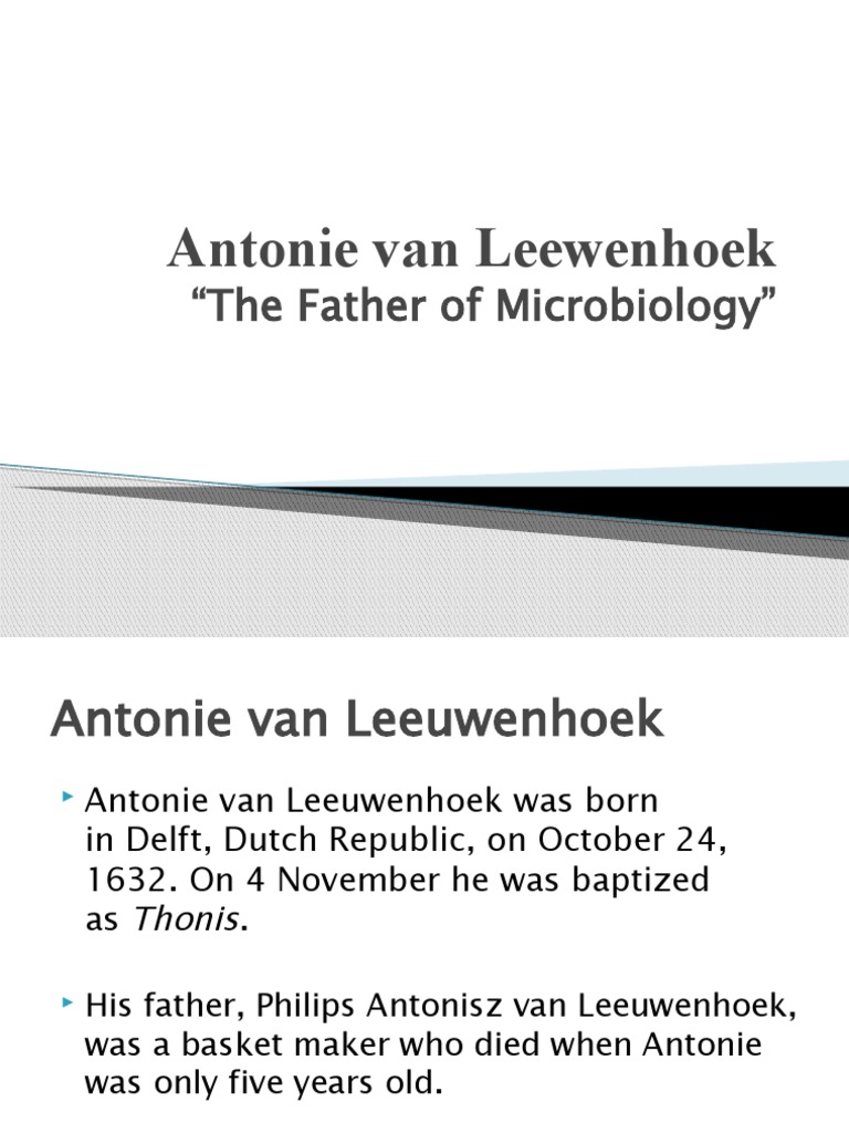 Antonie van Leeuwenhoek: Microbiology Pioneer | PDF | Philosophy | History