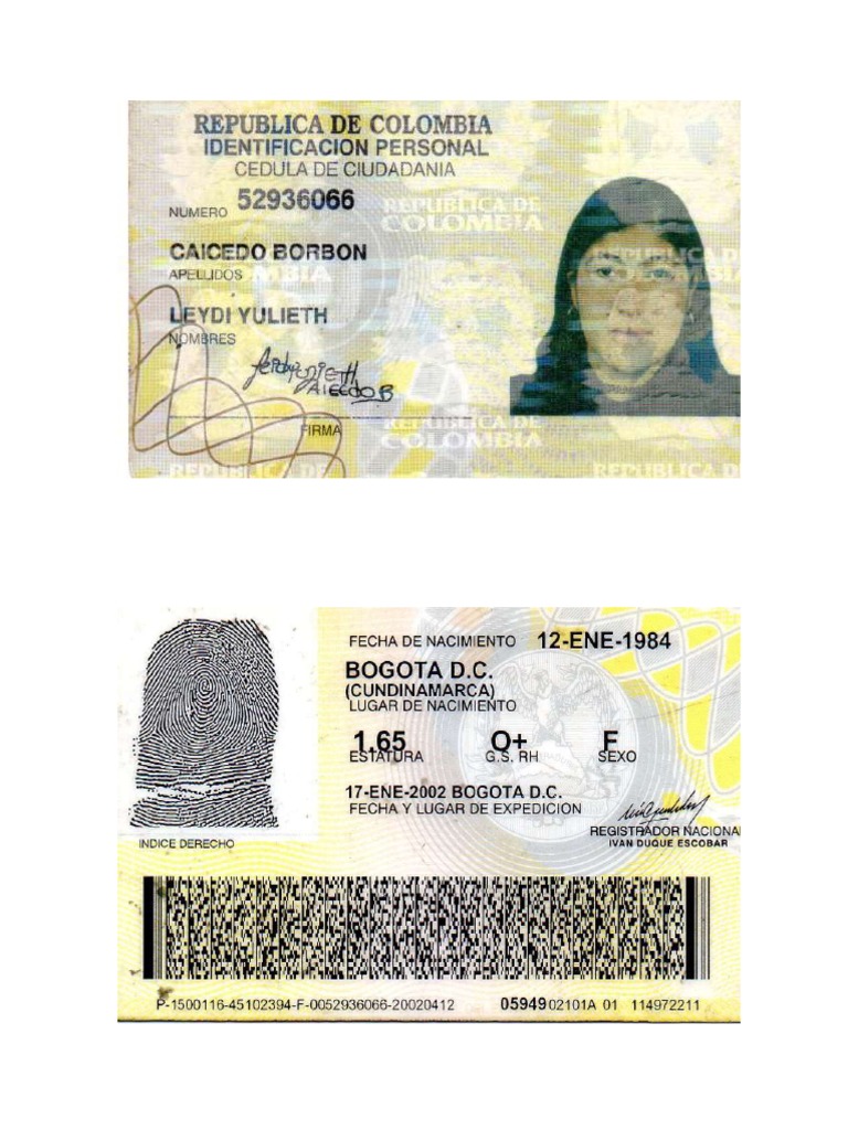 Fot Cedula Leidy - Compressed PDF | PDF