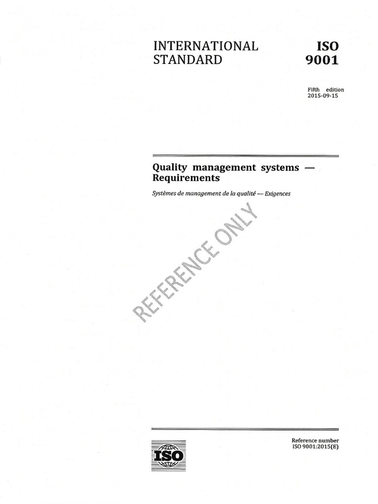 ISO 9001-2015 Standard | PDF