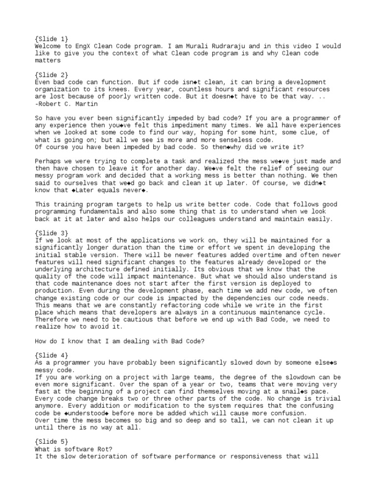 Why Clean Code Matters: An Introduction to Writing Maintainable and ...