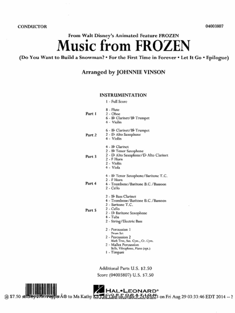 Music From Frozen | PDF