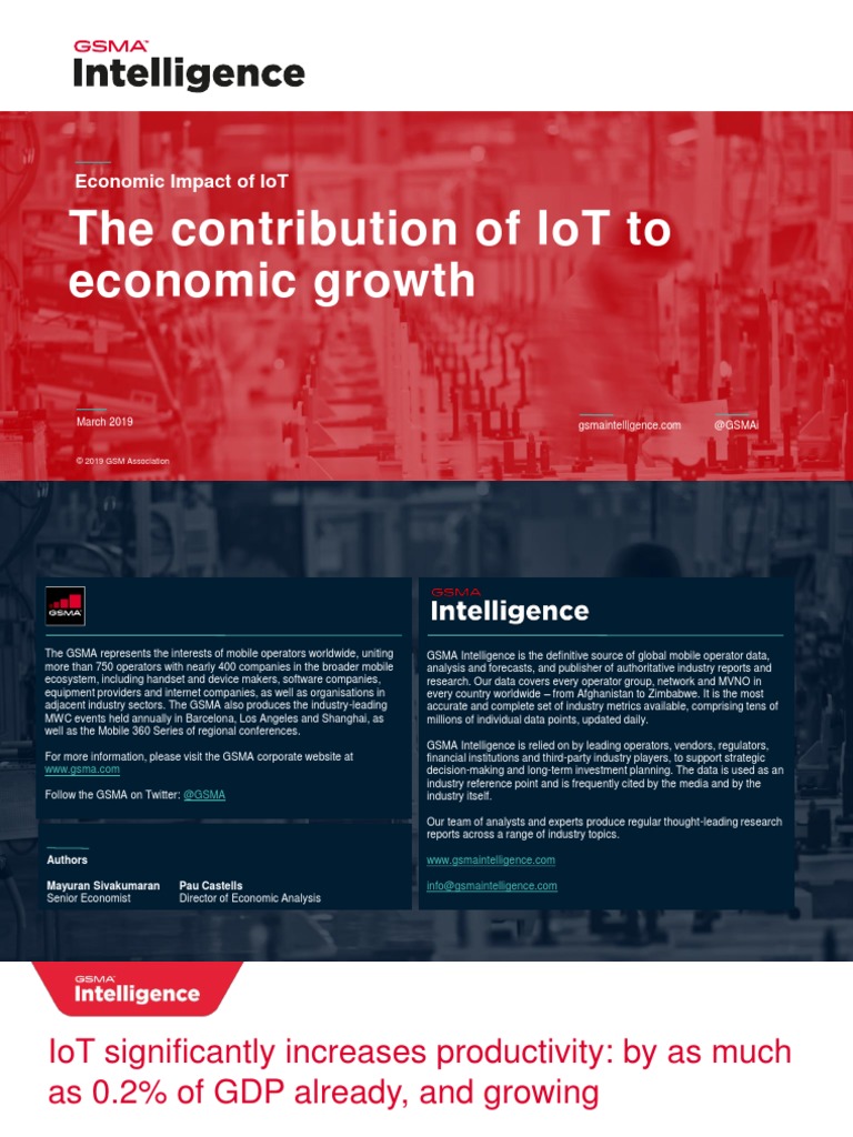 IoT Economic Productivity PDF | PDF | Internet Of Things | Economic Growth