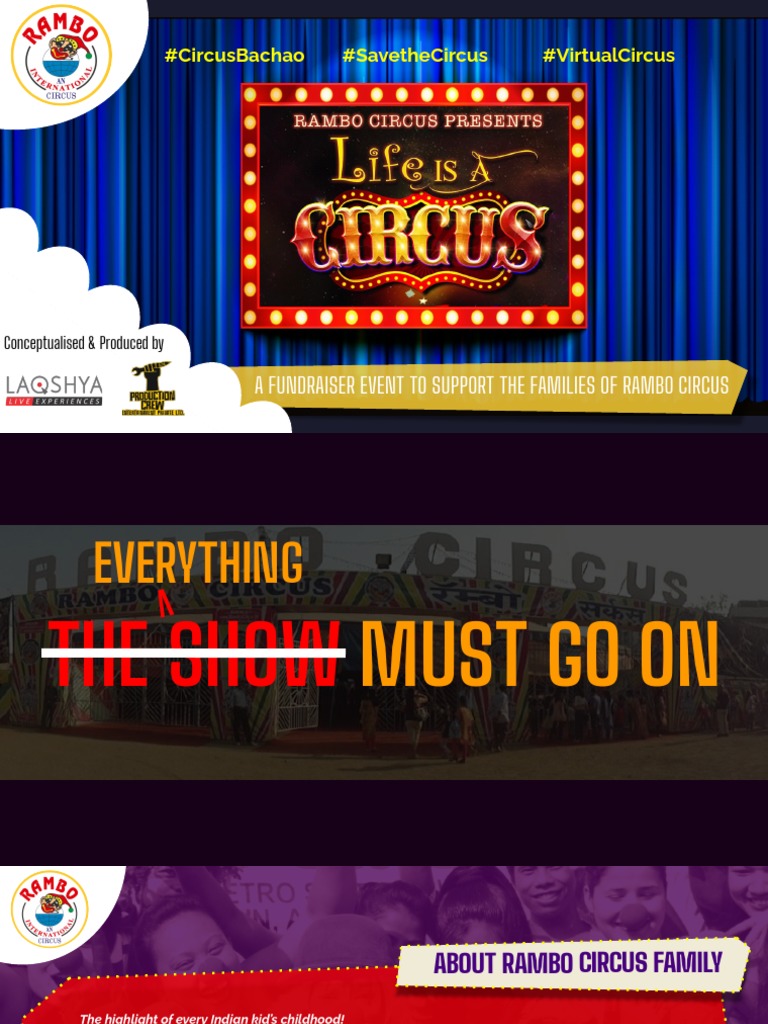 Rambo Circus - School Contact Program Proposal | PDF | Circus | Entertainment