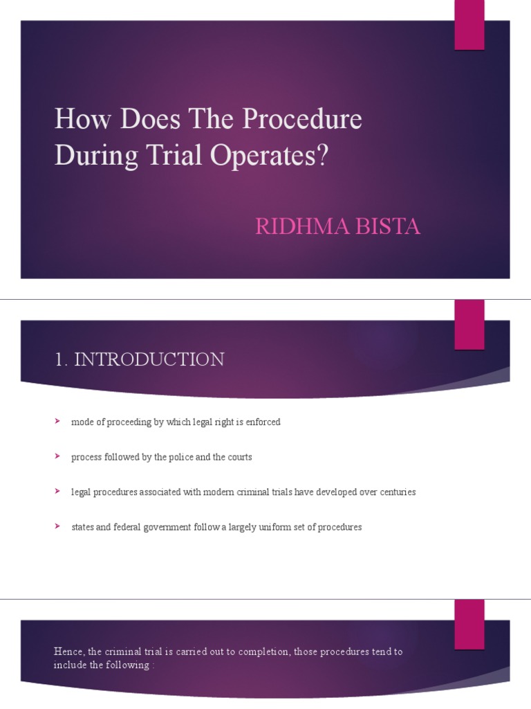 Understanding Criminal Trial Procedures | PDF | Social Science | Law