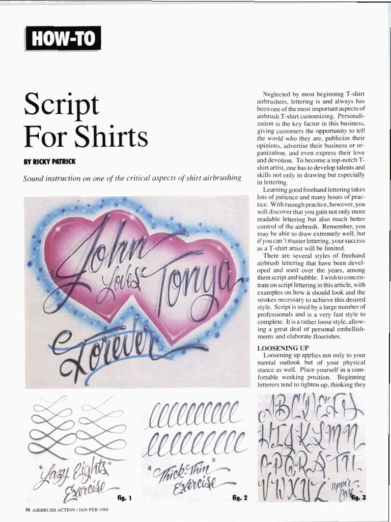 Script For Shirts by Ricky Patrick - 1250090790 | PDF | Paintings | Art ...