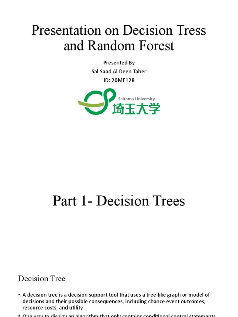 Decision Tree & Random Forest | Download Free PDF | Applied Mathematics ...