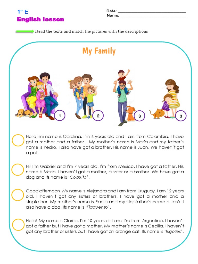 Reading Comprehension Worksheet Have Got and Has Got PDF | PDF | Wellness