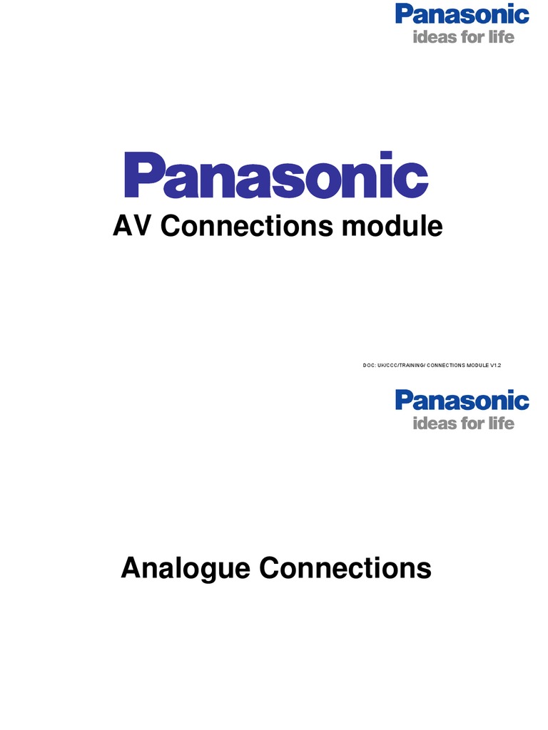 AV Connections | PDF | Hdmi | Electrical Connector