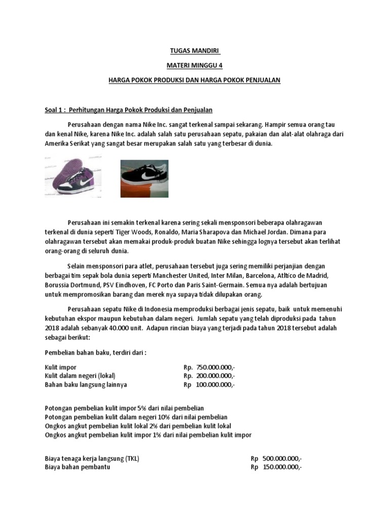 Pb. Tugas Mandiri Materi MG 4 HPP | PDF | Bisnis