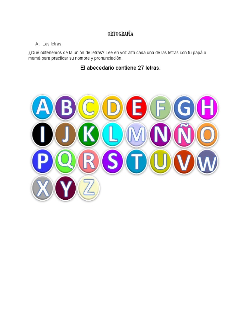 El Abecedario Letras May y Min | PDF