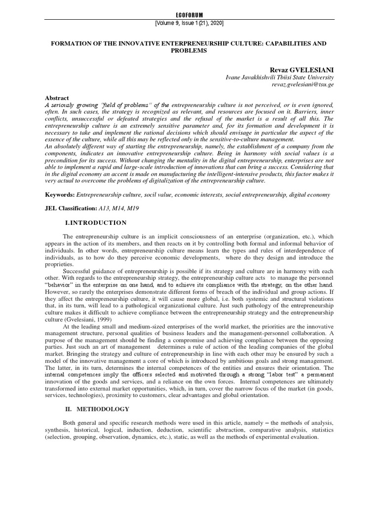 04 Formation of The Innovative Enterpreneurship Culture | Download Free ...