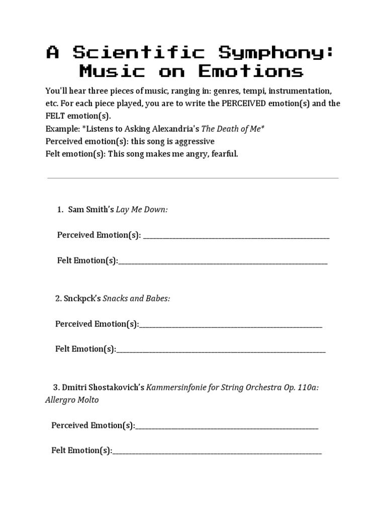 The Impact of Musical Genres on Perceived and Felt Emotions | PDF