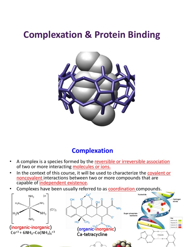 Complexation & Protein Binding: An In-Depth Look at How Molecules ...