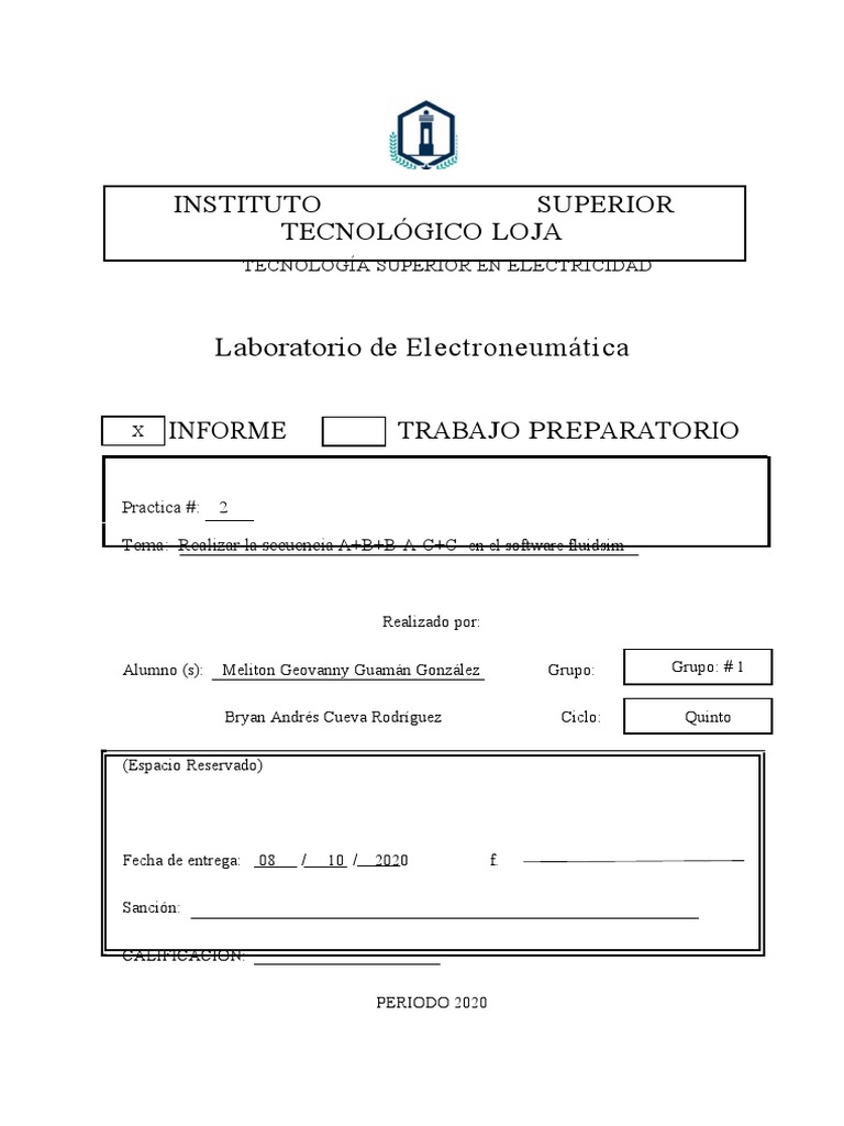 Informe 2 de Electroneumatica | PDF | Neumática | Eje