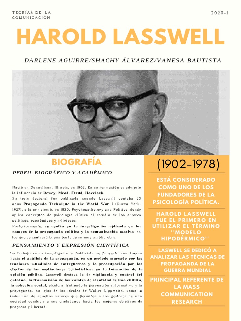 Harold Lasswell | PDF | Propaganda | Comunicación