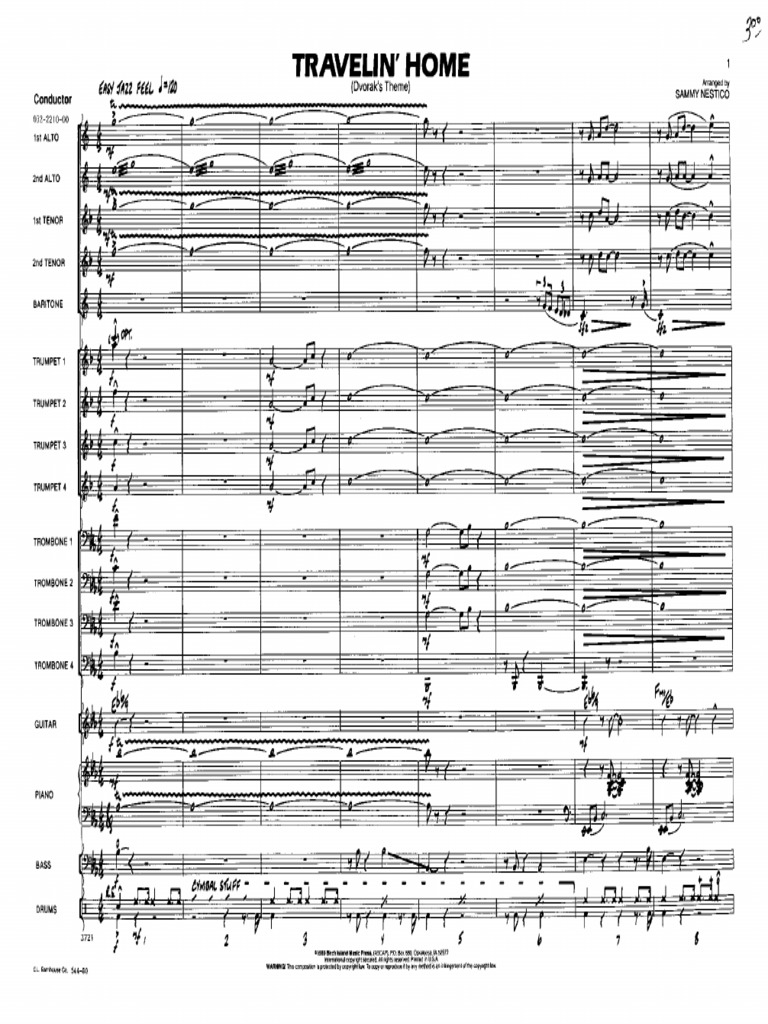 Travelin' Home - Nestico PDF | PDF