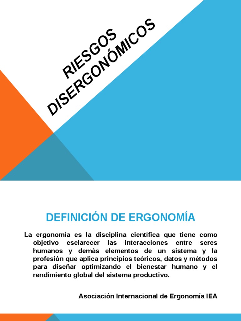 RIESGOS DISERGONÓMICOS | PDF