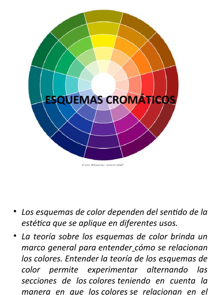 Esquemas Cromáticos | PDF | Color | Verde