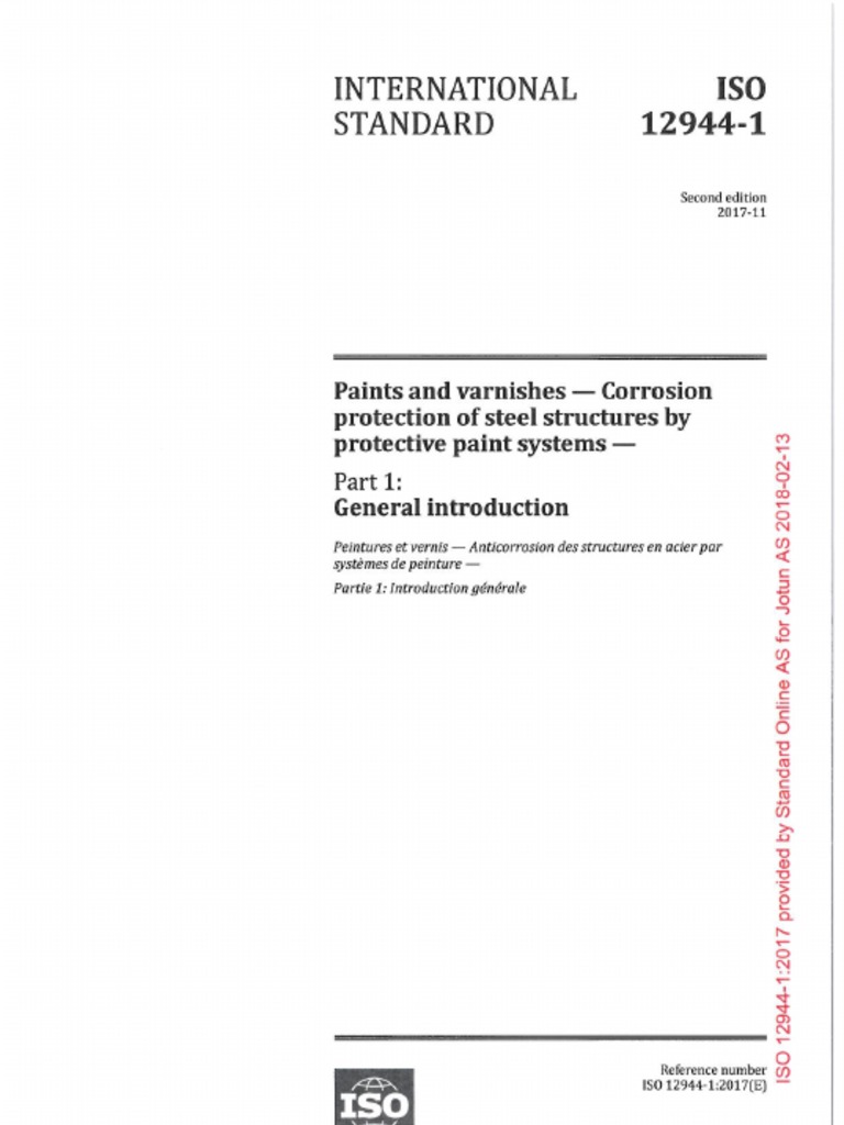Iso 12944-1-2017 | PDF