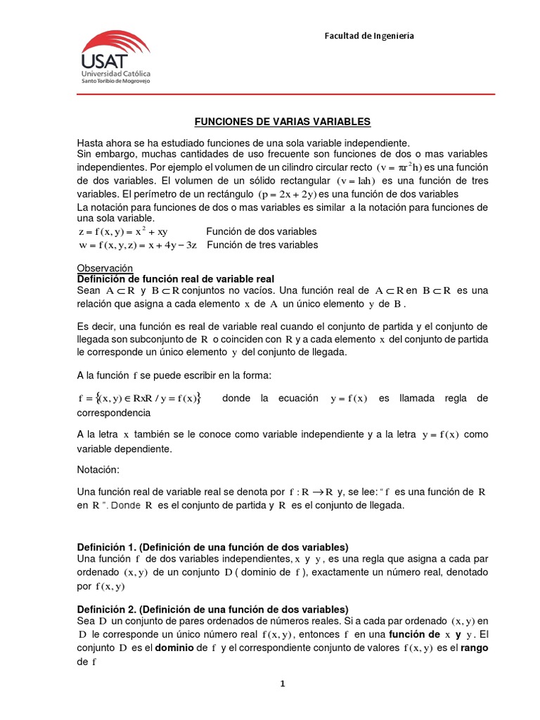 S5 Funciones de Varias Variables - Curvas de Nivel 2020 - Ii PDF | Descargar gratis PDF ...