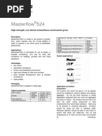 Masterflow 559: Versatile High Strength, Non Shrink Cementitious ...