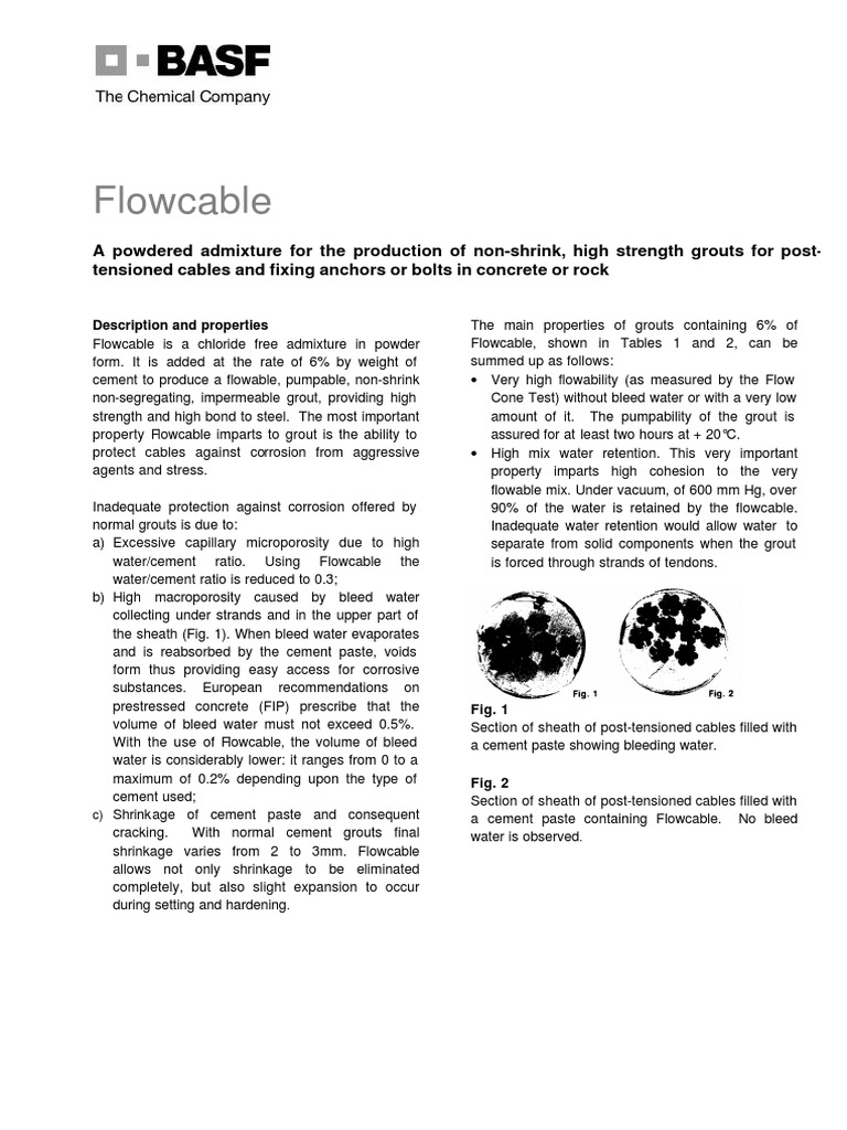 Flowcable | PDF | Cement | Concrete