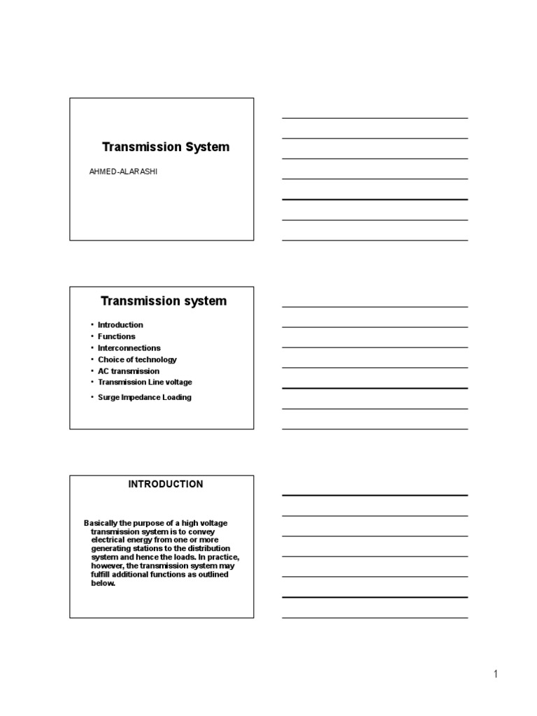 7 Trans System | PDF | Electric Power Transmission | High Voltage ...