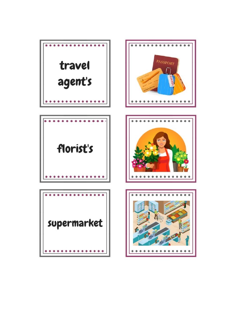 Shops Flashcards Classroom Posters Flashcards | PDF