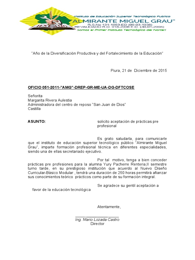 Oficio Externo | PDF