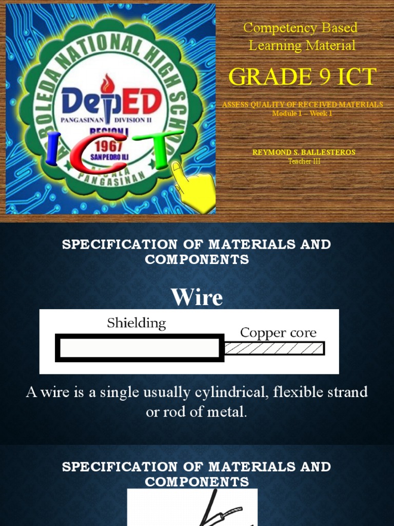 Ict G9 L1 Week 1 Powerpoint | PDF | Integrated Circuit | Electronic ...