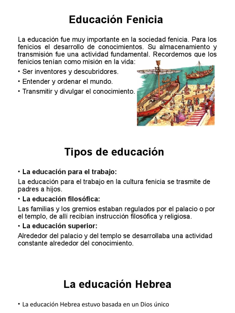 Educación en Fenicia y Hebrea | PDF | Religión y espiritualidad