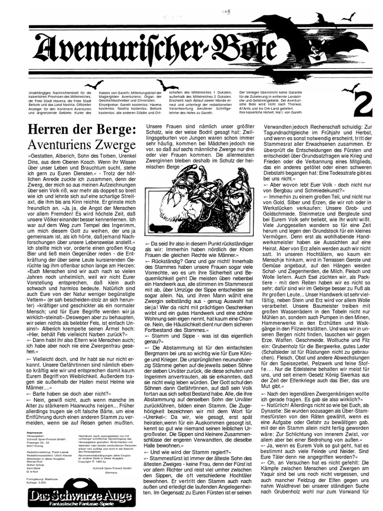 DSA - Aventurischer Bote 002 | PDF