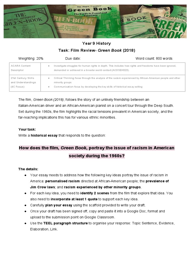 Film Review - Green Book 1 | PDF