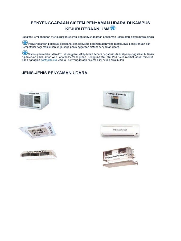 Penyenggaraan Sistem Penyaman Udara | PDF | Komputer | Teknologi & Rekayasa