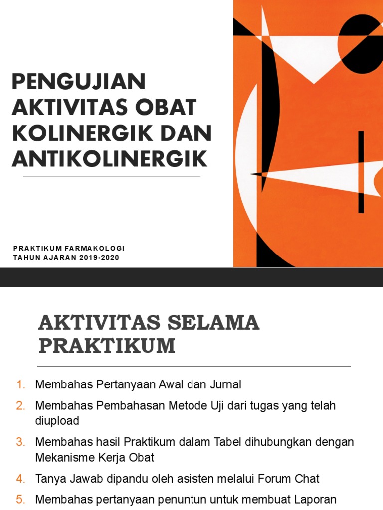 Pengujian Aktivitas Obat Kolinergik Dan Antikolinergik-1 | PDF