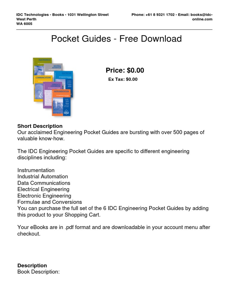 Pocket Guides - Free Download: Price: $0.00 | PDF